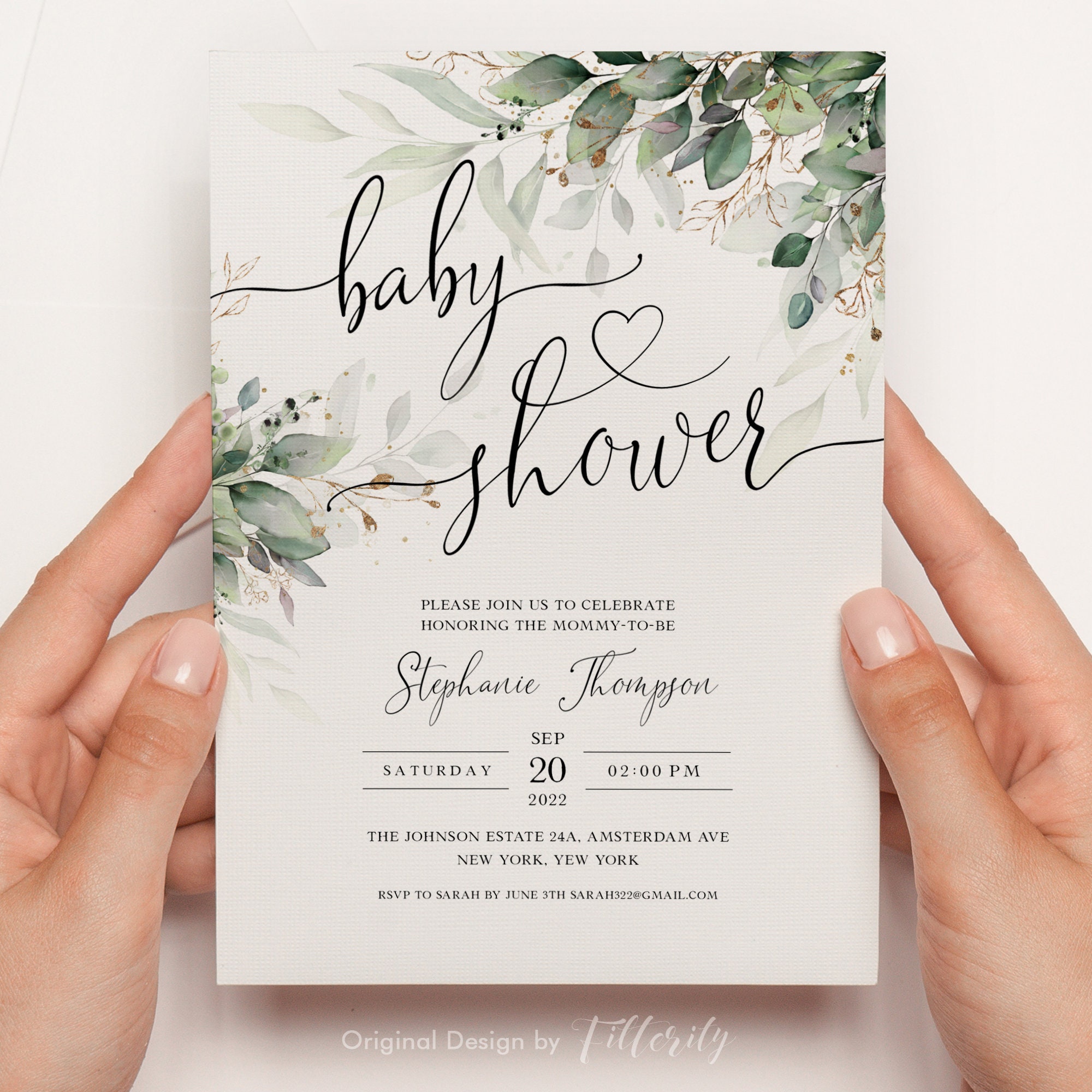 Baby Shower Invitation Baby Shower Invite Girl or Boy Baby | Etsy