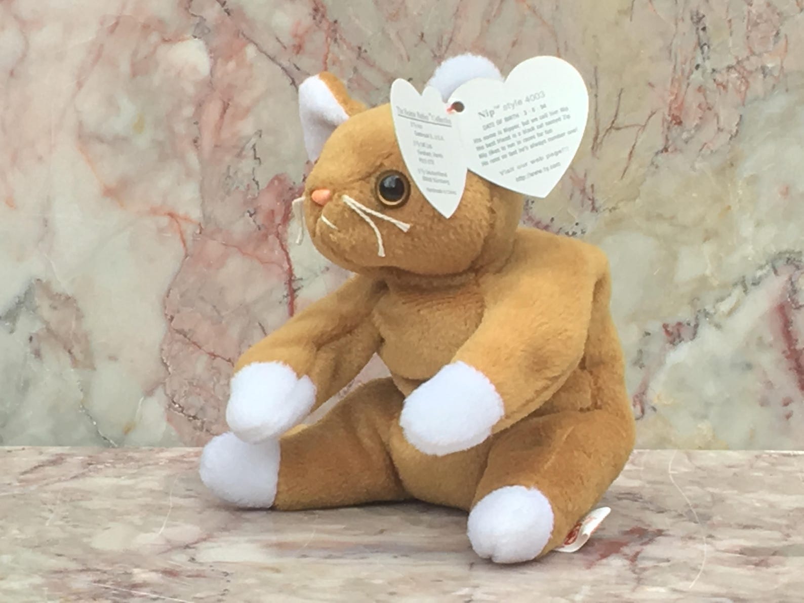 TY Beanie Babies, Zip P.V.C. Style 4004, Flip P.V.C. Style 4012 & Nip P ...