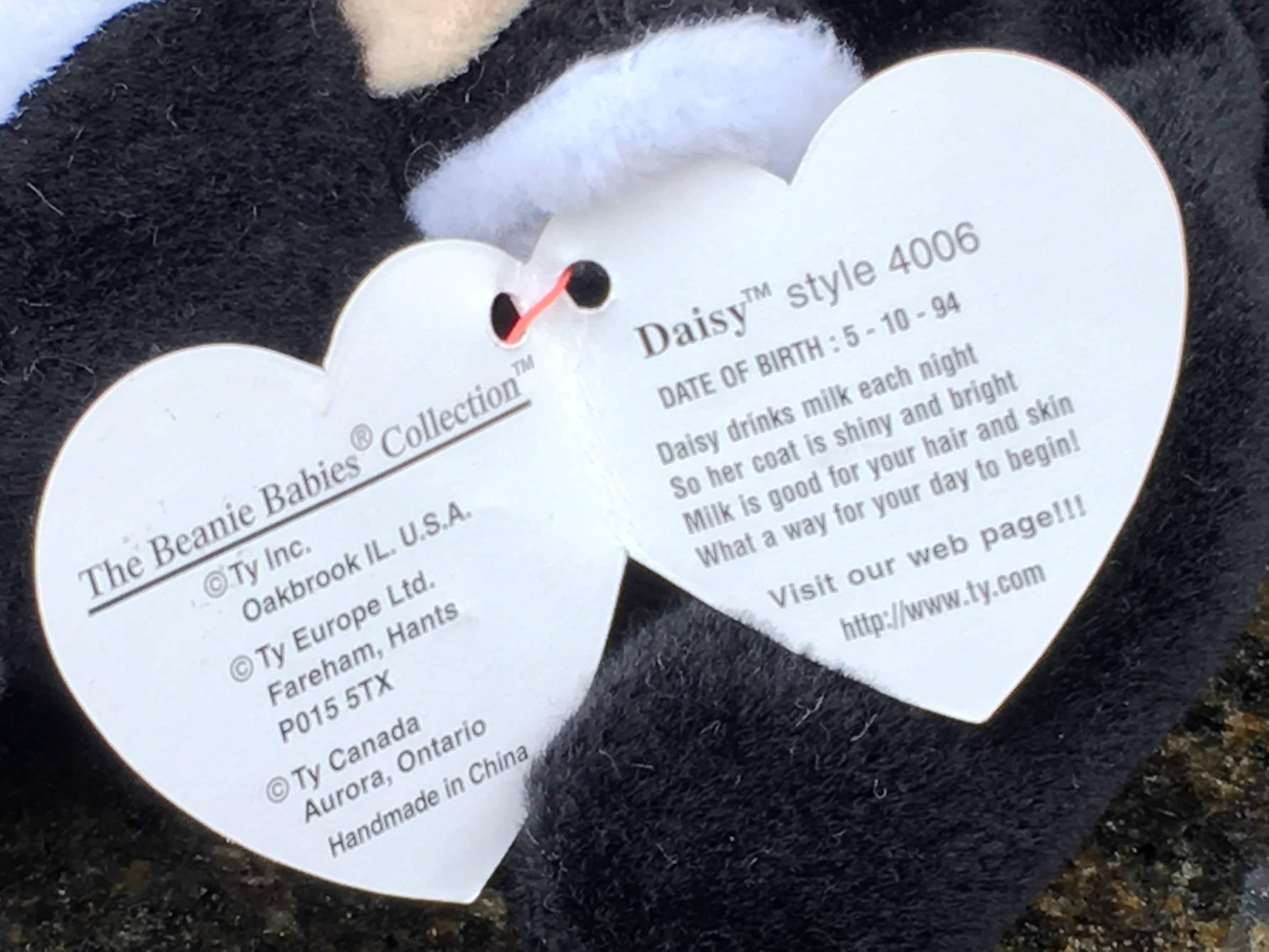 TY Beanie Baby, Daisy (style 4006) - Etsy