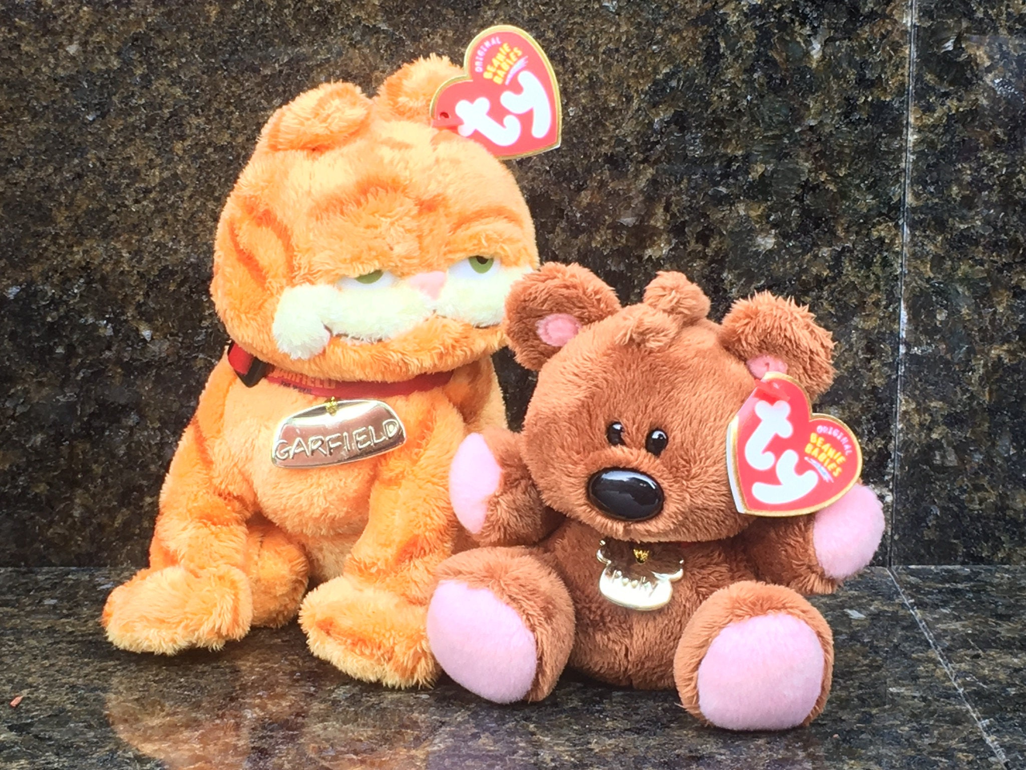 TY Beanie Baby, Garfield, Odie, Nermal, Luca, Arlene, Louis and Pooky ...