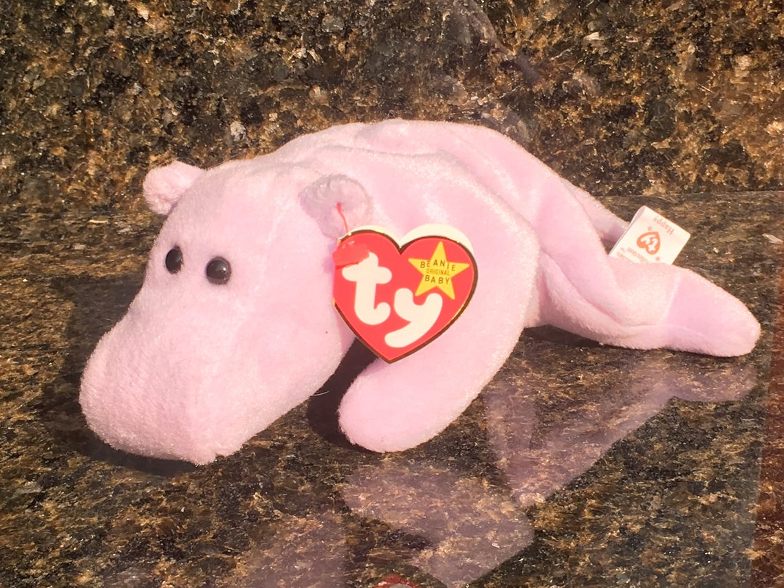 TY Beanie Baby, Happy (P.V.C. Style 4061) - Etsy