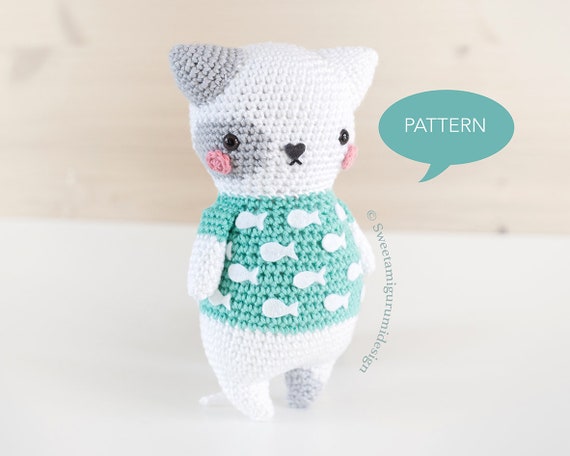 Cat amigurumi pattern cat crochet pattern cat crochet cat | Etsy