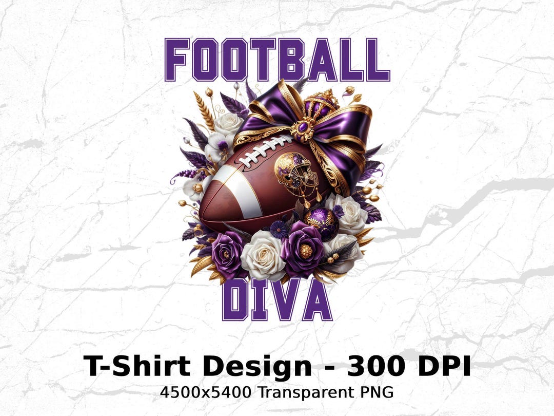 Minnesota Football Diva Team Inspired Sublimation Design, Girl Football ...