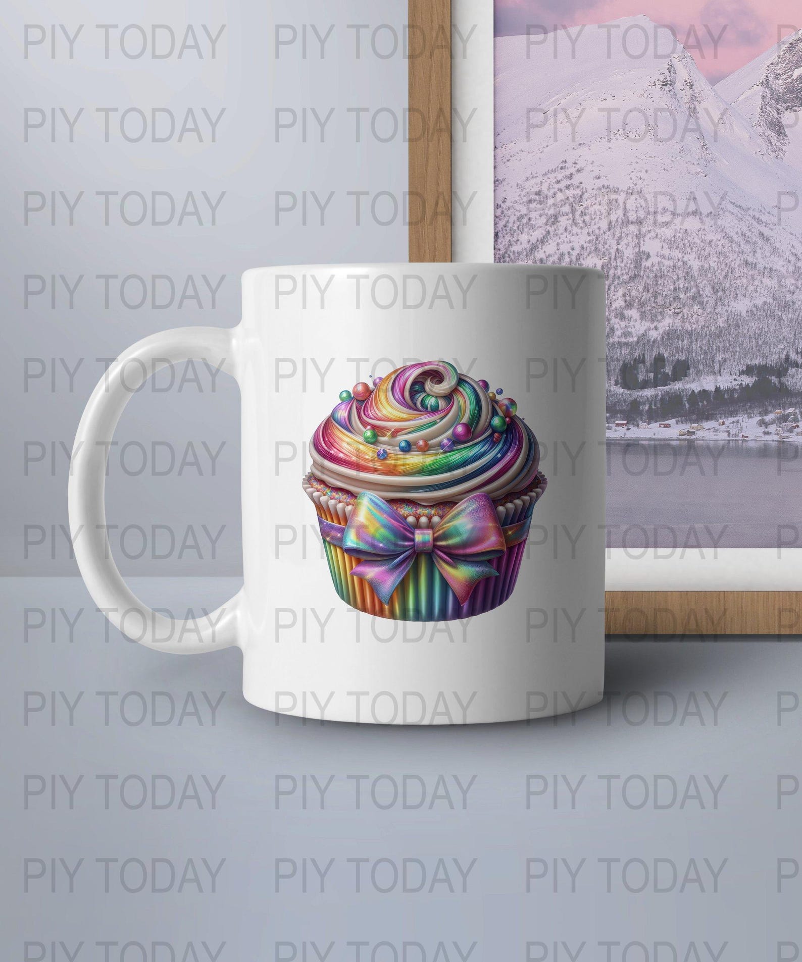 Rainbow Cupcake Clipart: Decodollops PNG Set (digital Download) - Etsy