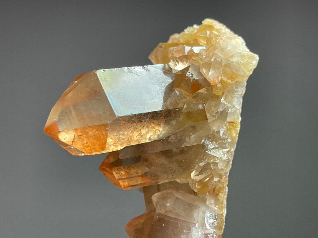 Hematoid Quartz Iridescent Crystal Cluster: Family and Friendship ...