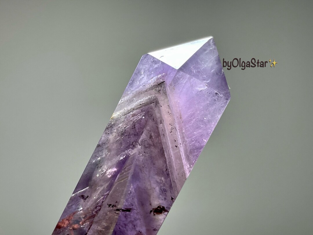 Lavishly Lilac TRANSLUCENT UNUSUAL DT Double Terminated Chevron ...