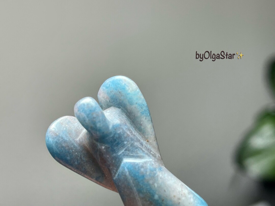Your Very Own Carry on Pocket Trolleite Crystal Angel: Tiny Sculpture ...