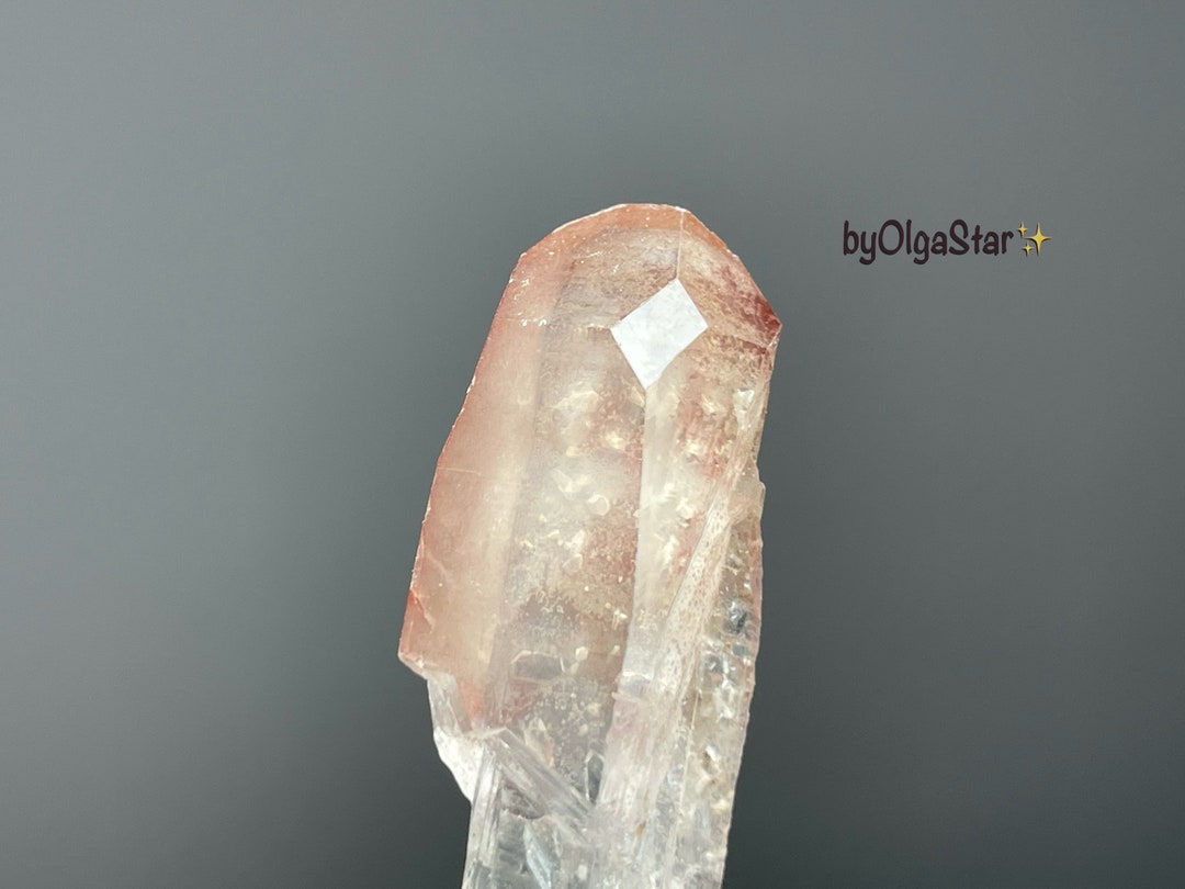 Petite Pink Barnacle Lemurian Seed Quartz Crystal | Channels Anchors ...