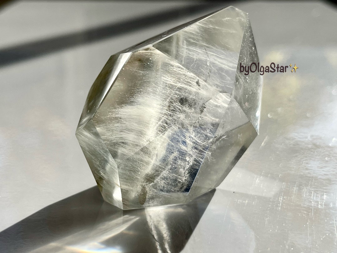 Silver Amphibole Angel Phantom Quartz Feathers Appear When Angels Are ...