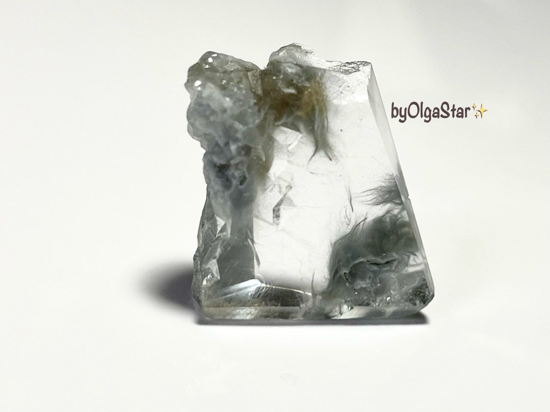 Silver Amphibole Angel Phantom Quartz Crystal: Feathers Appear When ...