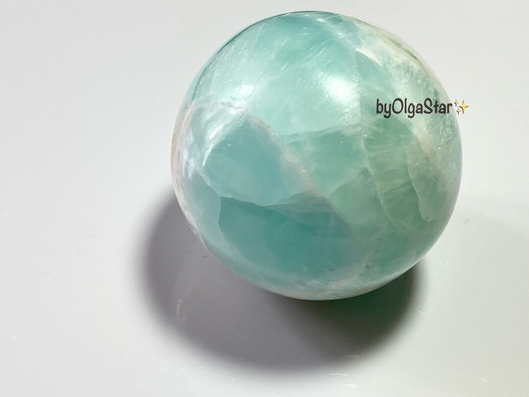 Caribbean Blue Calcite Crystal Sphere Himalaya Pakistan METAPHYSICAL ...