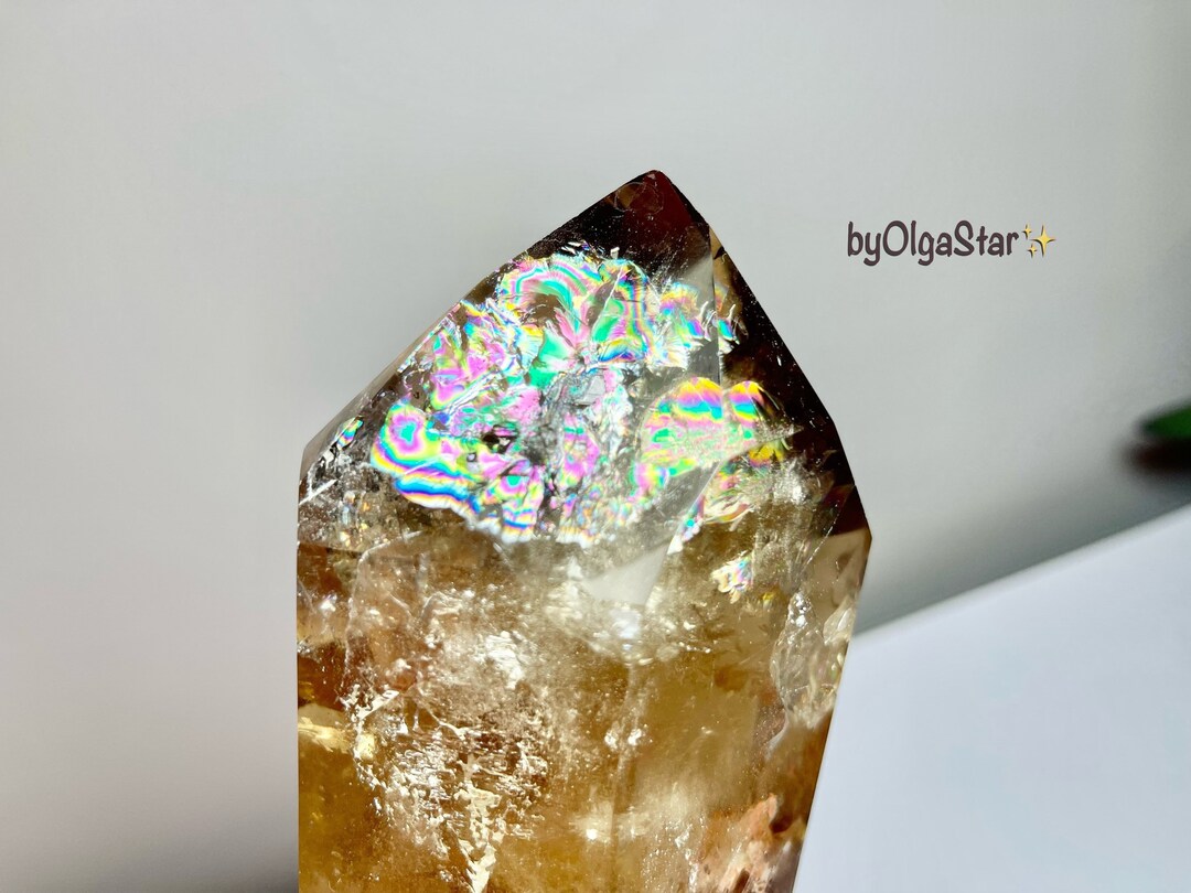 Feng Shui Rainbow Citrine Quartz Display Crystal | Majestic Powerful ...