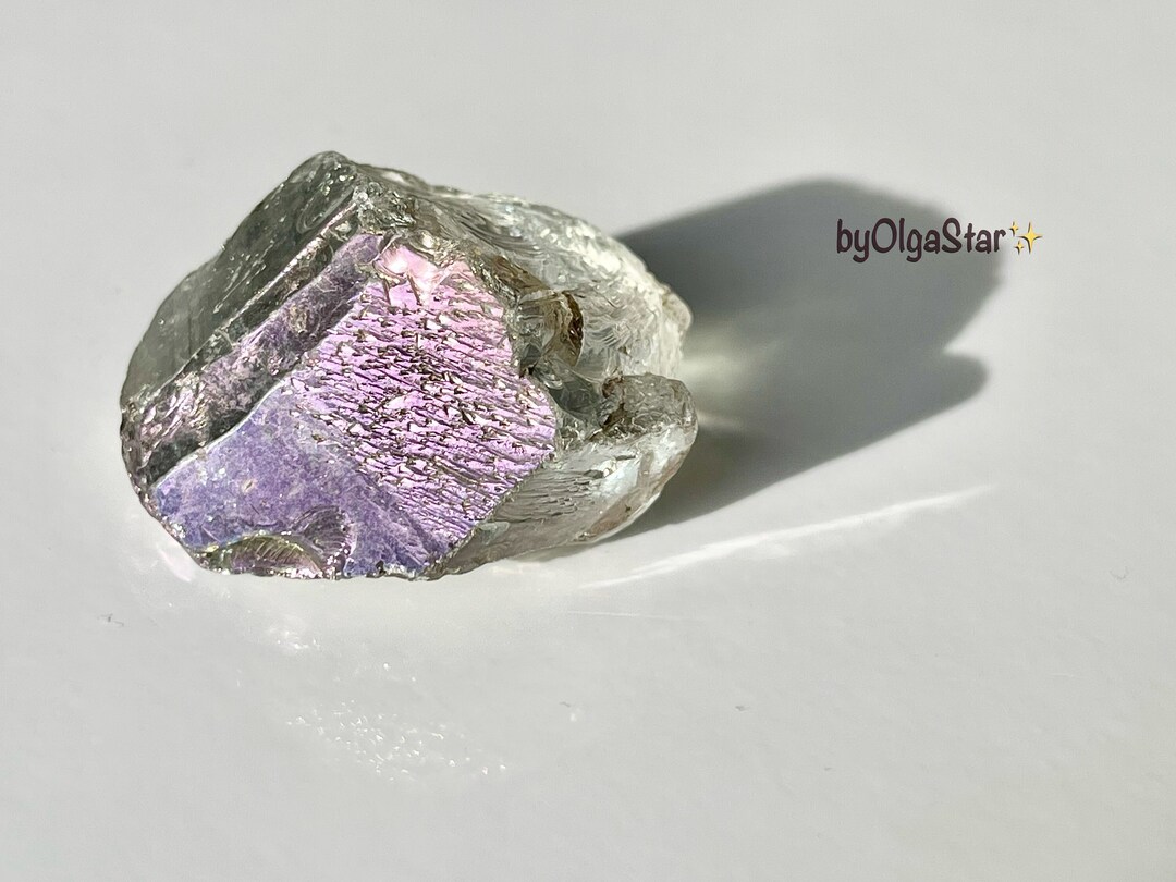 Aura Amethyst Quartz Crystal: Indigo Blue, Gold, Opal Aura Gem - Etsy