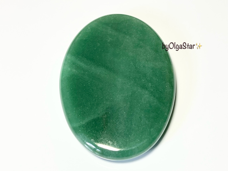 Green Aventurine Palm Stone for Abundance, Heart Chakra Healing, Luck ...
