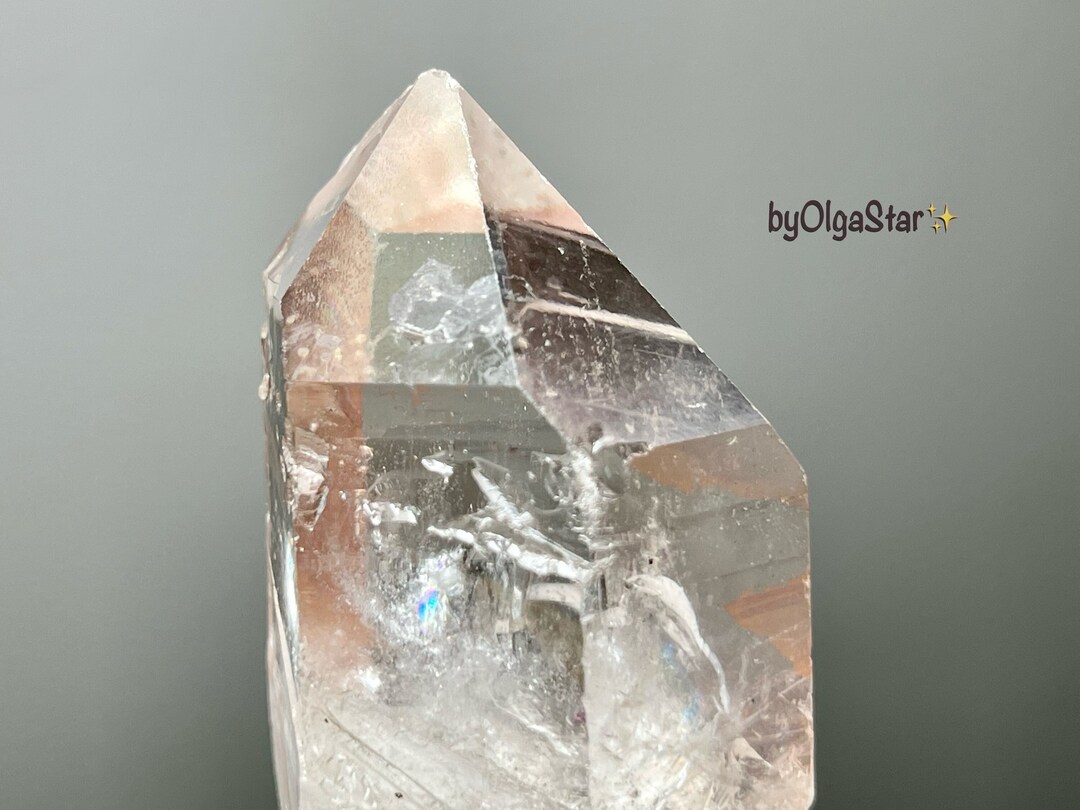 ISIS Lemurian Seed Quartz Crystal Point Pink Color Colour Zoning: Self ...