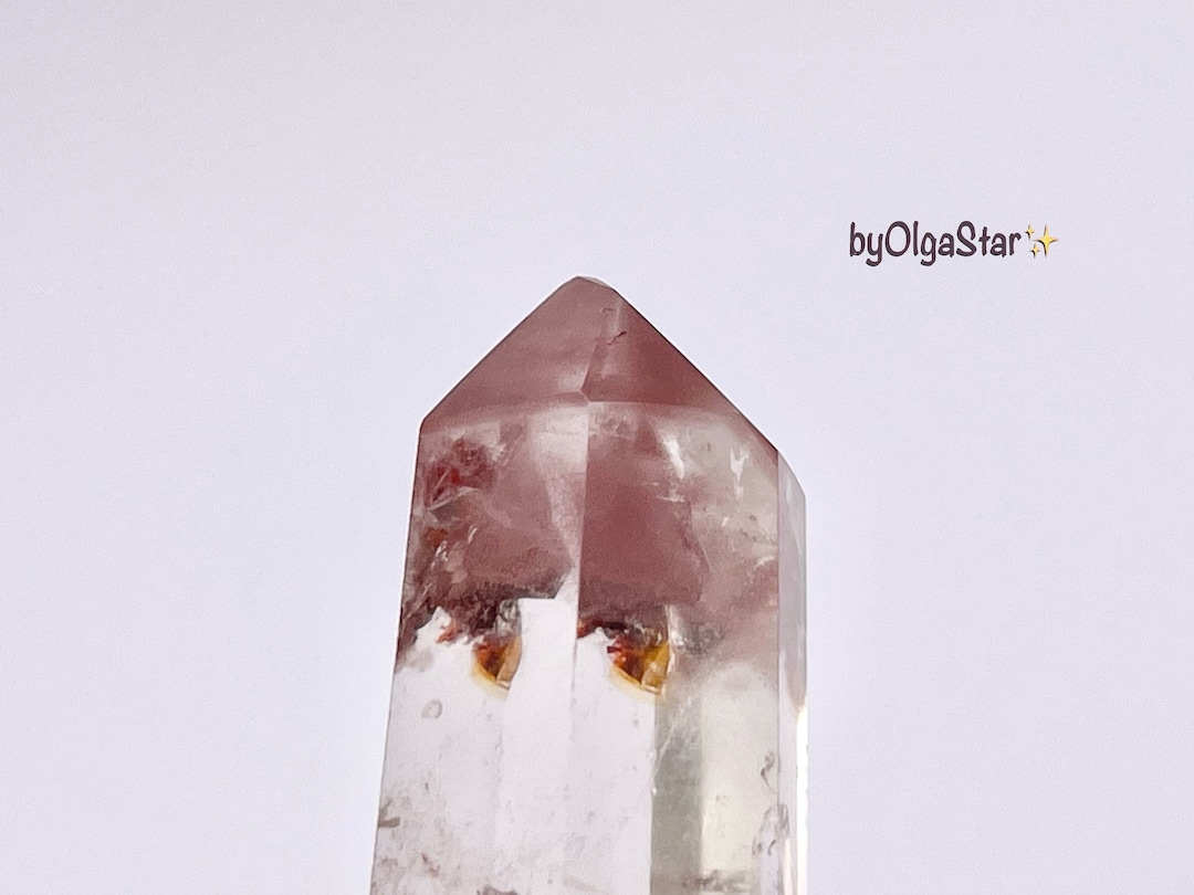 Unique Rare LITHIUM PHANTOM Crystal Quartz Point With Visible Pyramid ...