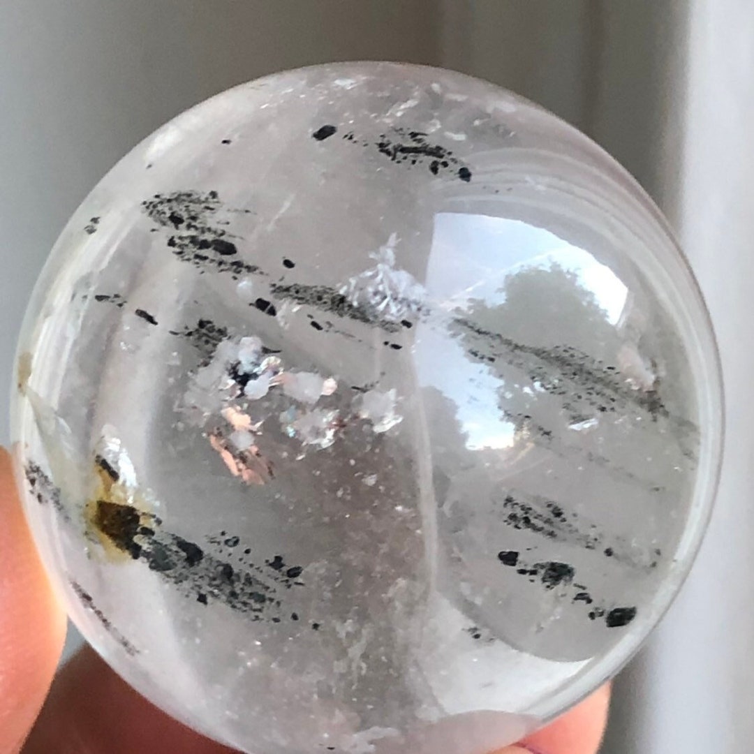 Powerful yet Feel Safe Comforting Quartz Crystal Ball Sphere Chlorite ...