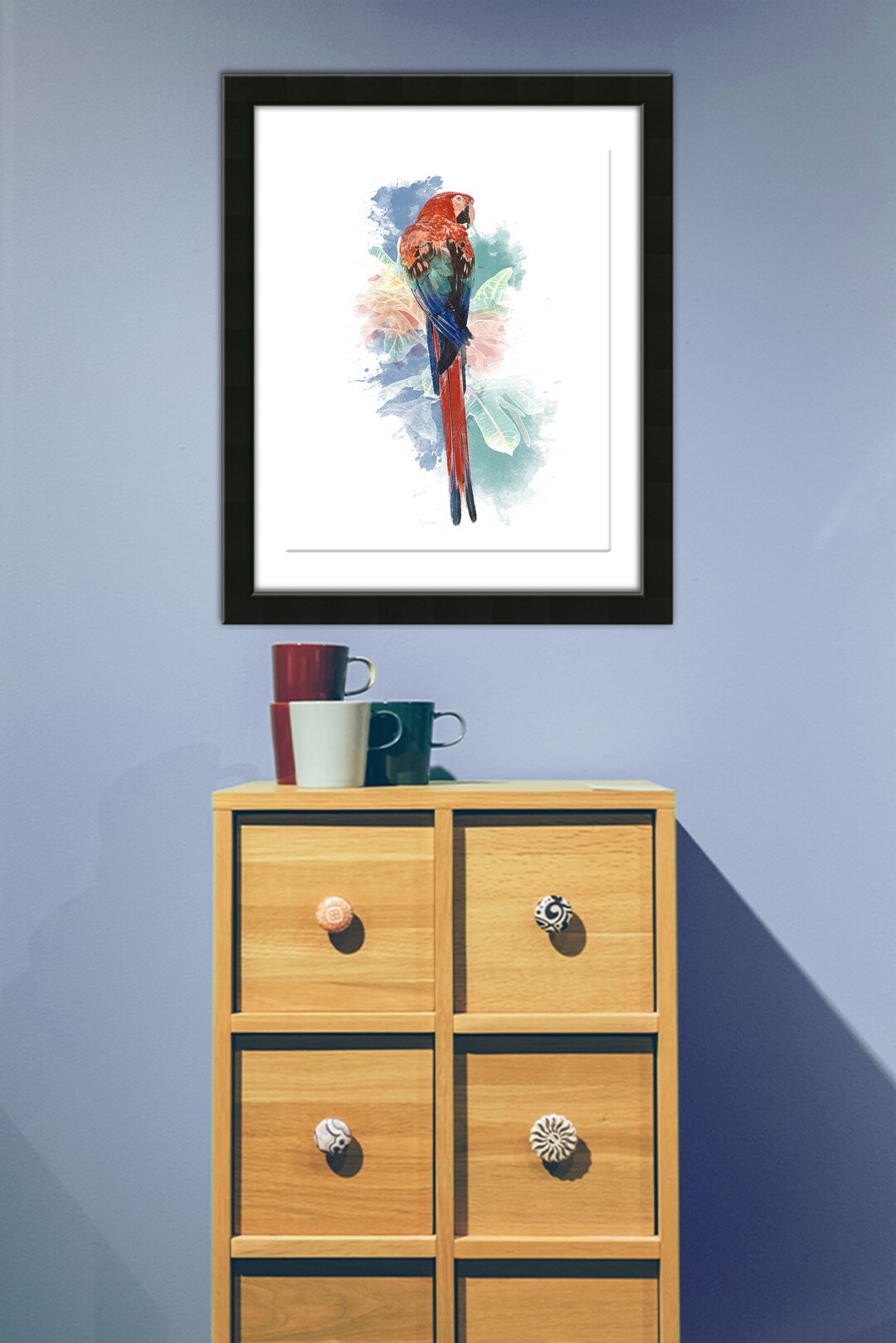 Bird Art, Bird Print, Macaw, Bird Art Print, Bird, Wall Art, Bird ...