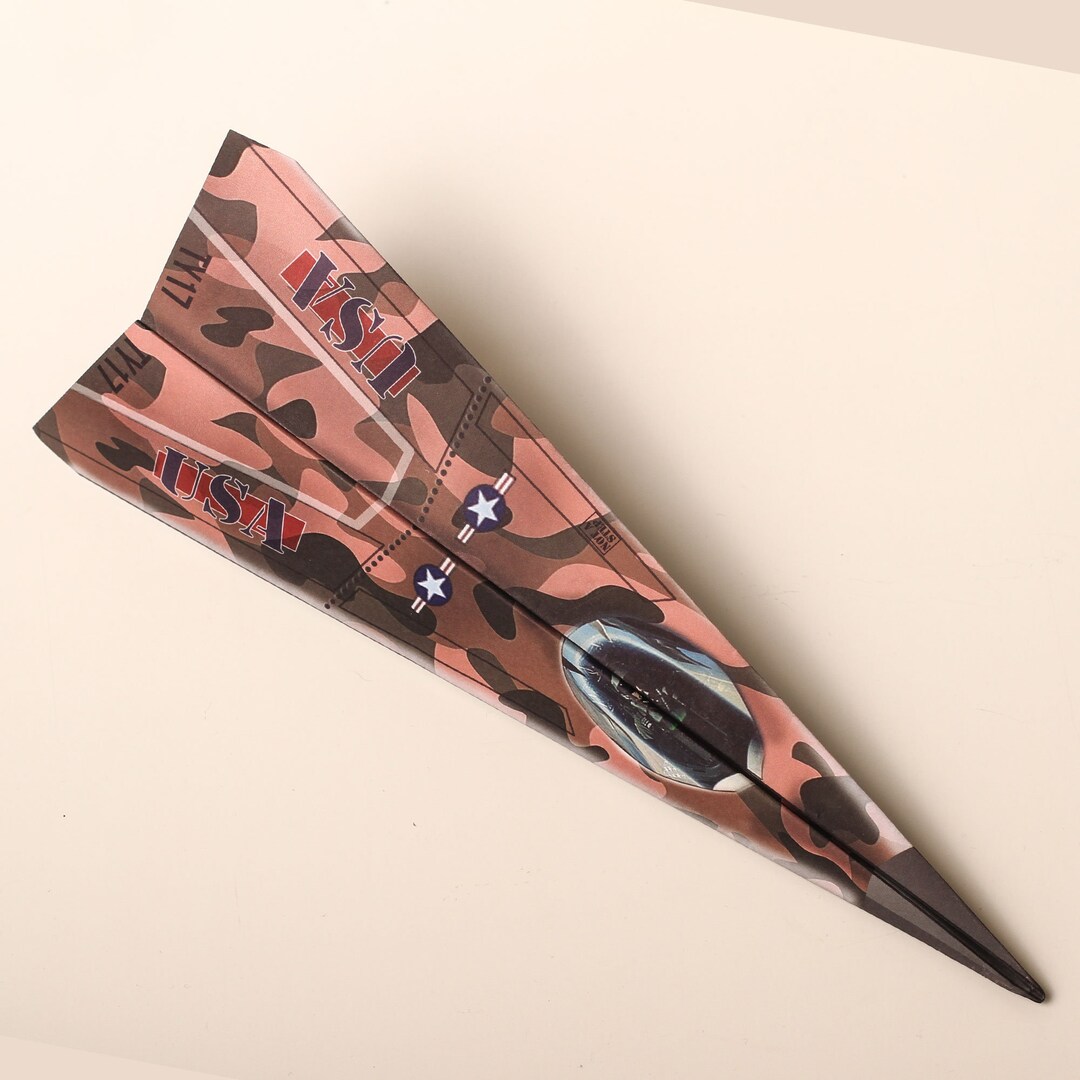Paper Airplane, Pink Camo, Camouflage, Airplane, Plane, Origami ...