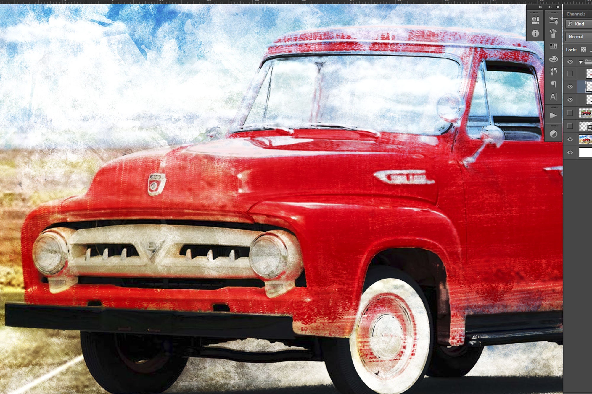 Ford Truck Art Ford Truck Poster Pop Art Wall Art Man Cave | Etsy