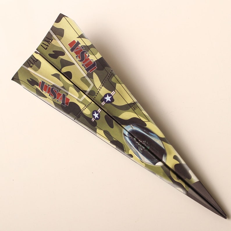 Paper Airplane, Camouflage, Airplane, Plane, Origami, Printable ...