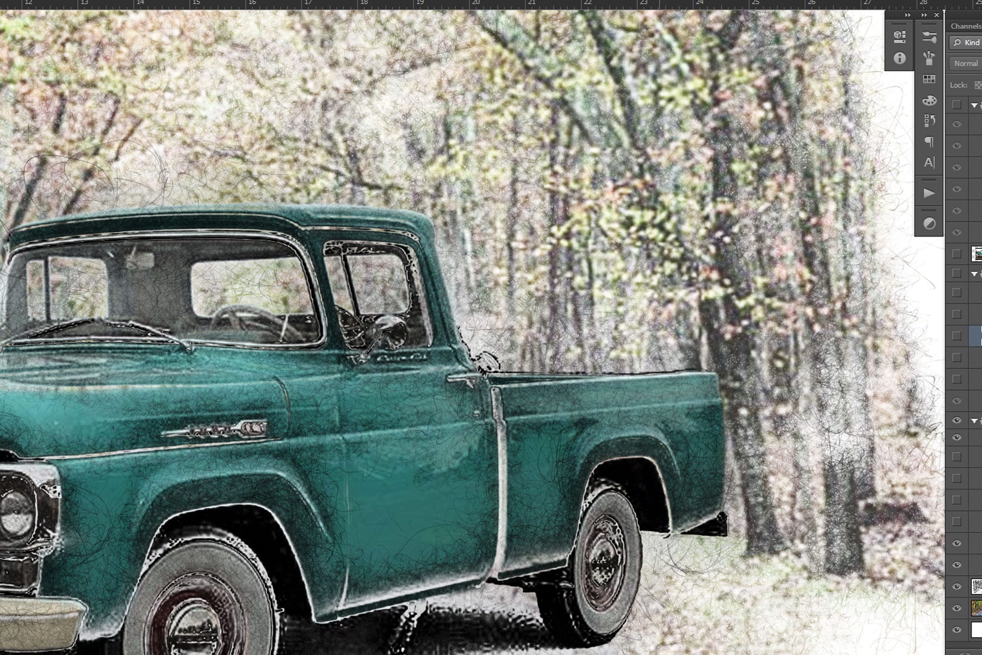 Ford Truck Art Ford Truck Poster Pop Art Wall Art Man Cave | Etsy