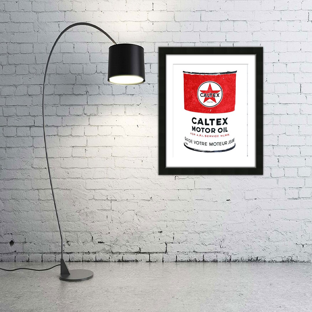 Caltex Oil Can Art regalo perfecto para coleccionistas, mancava ...