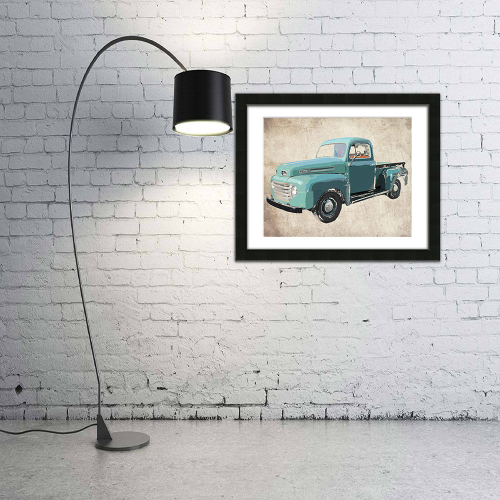 Ford Truck Poster, Ford Truck Art, Pop Art Wall Art, Man Cave Art ...