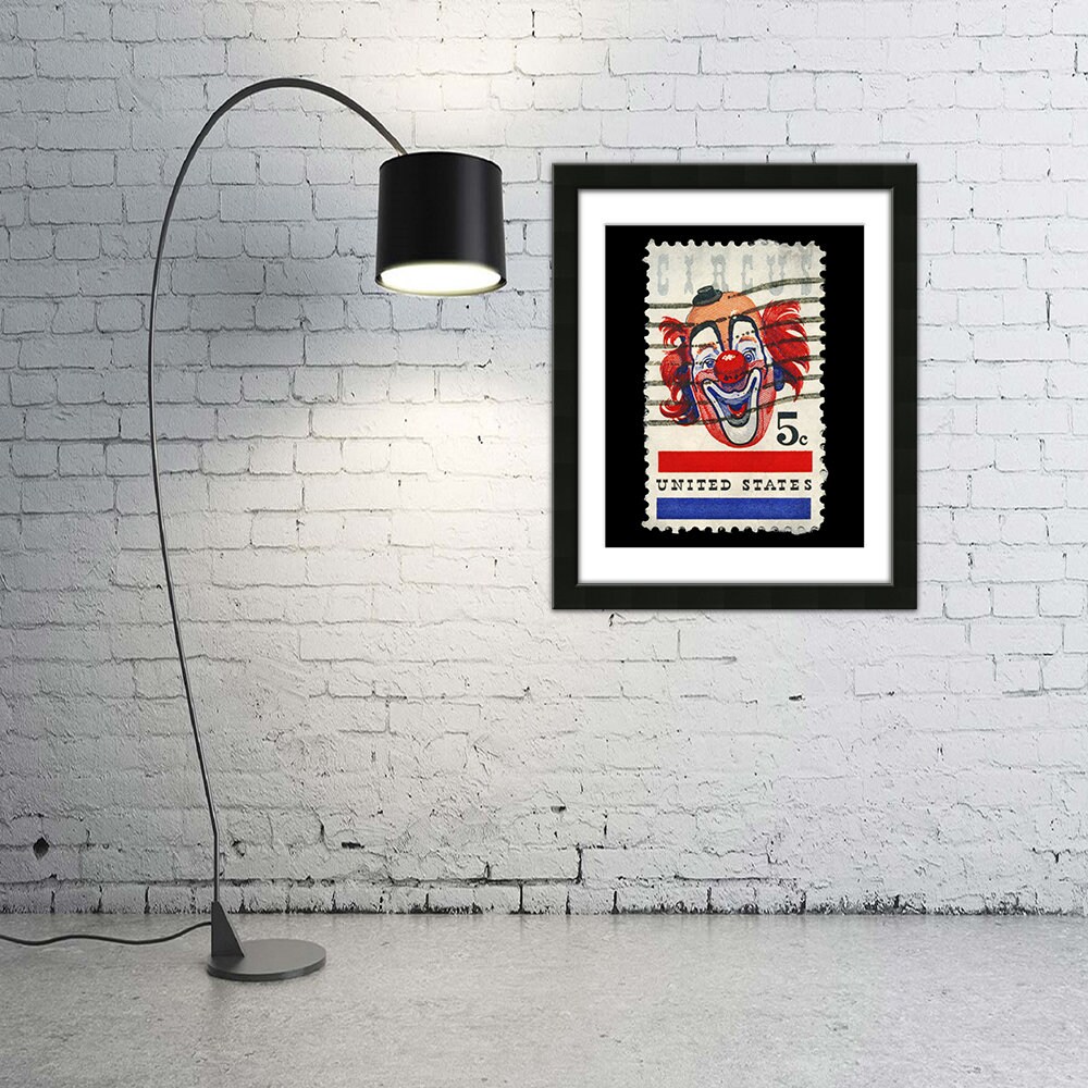 Circus Art, Vintage Circus Stamp, Clown Stamp, Circus Print, Circus ...