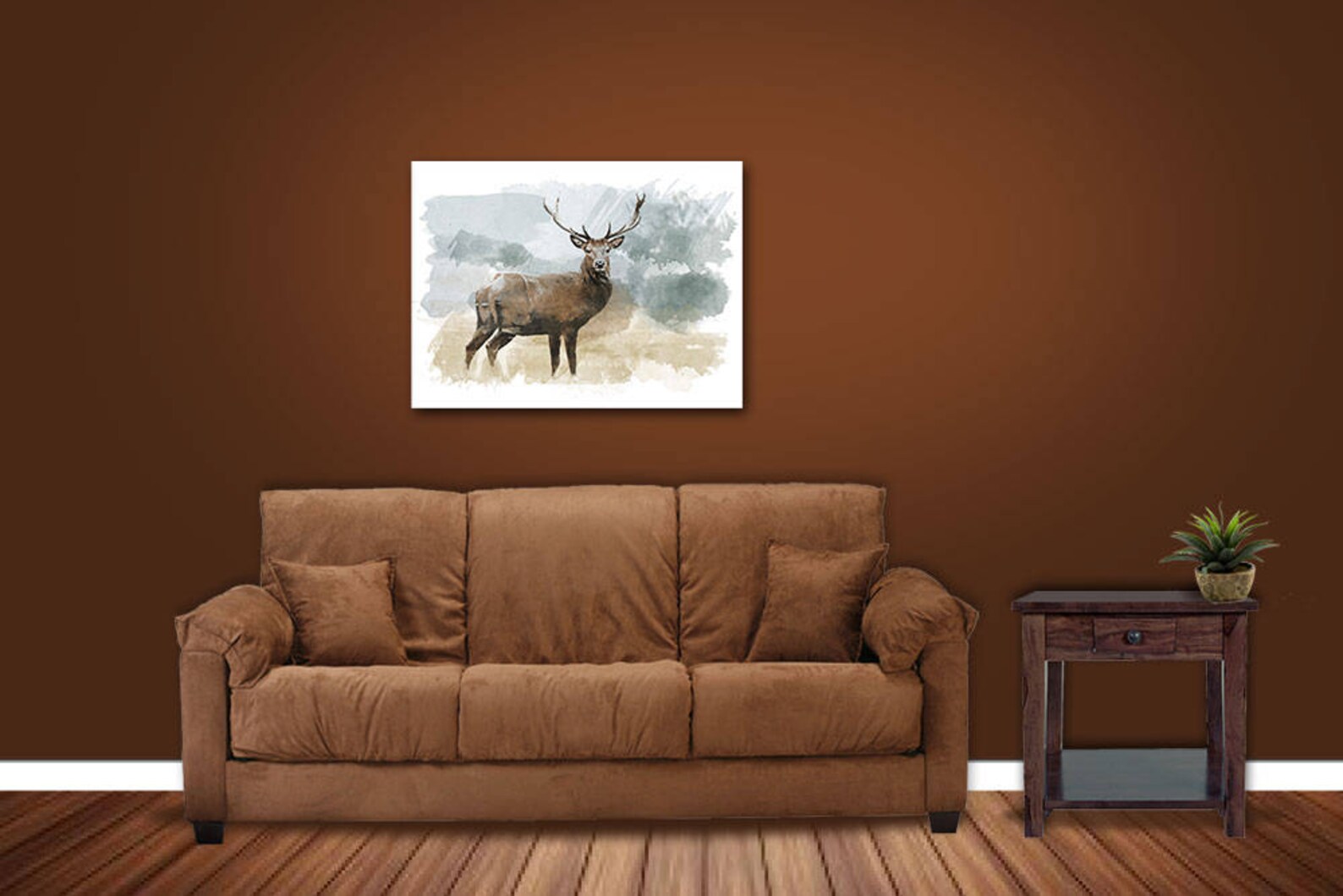 Elk Artwork, Elk Art, Elk Watercolor, Elk Painting, Watercolor, Elk ...