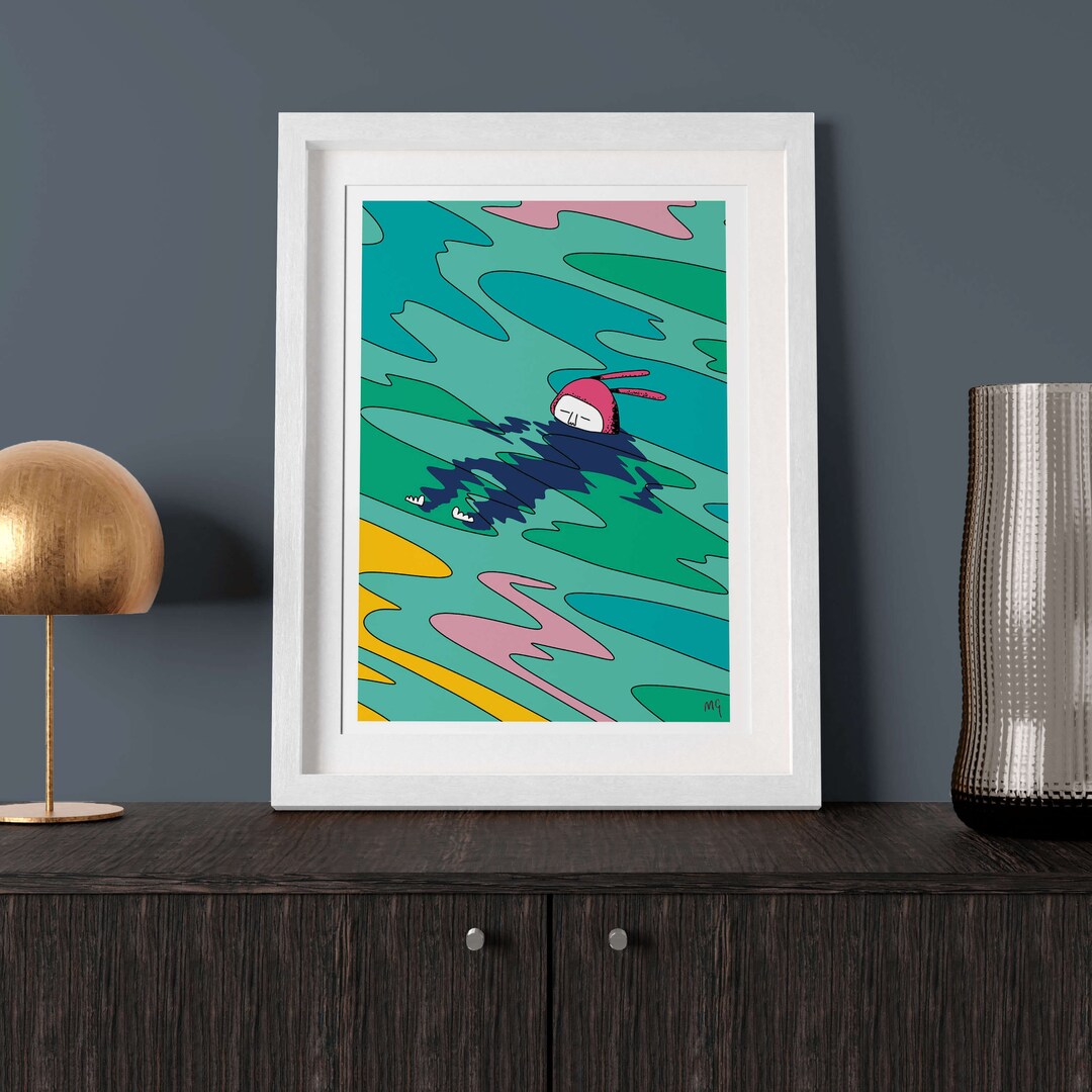 Sunday Dip A3 Giclee Print - Etsy