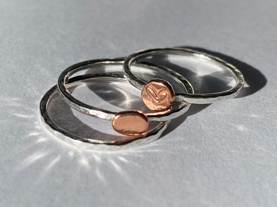The Rachel Ring Made to Order Sterling Lightly Hammered Effect Rings ...