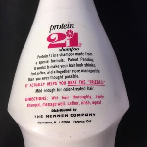 Vintage NOS Protein 21 Shampoo Full 4 oz Bottle | Etsy
