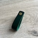 Emerald Green Leather Drawer Pull: Handmade Cabinet Knob - Etsy