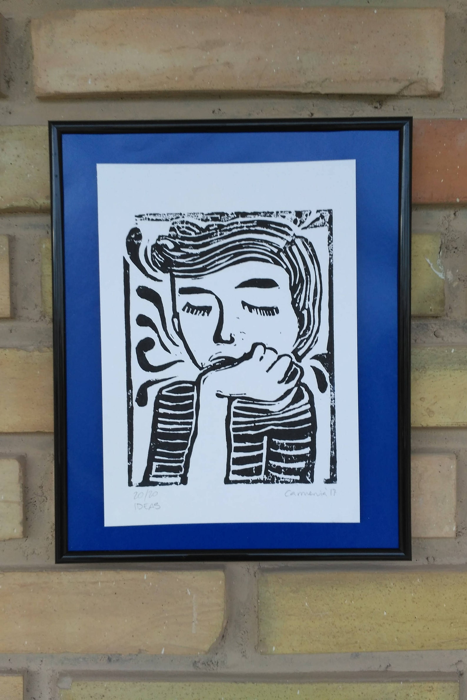 Ideas, Linoleum Linocut Stamp Print Illustration Printmaking Prints ...