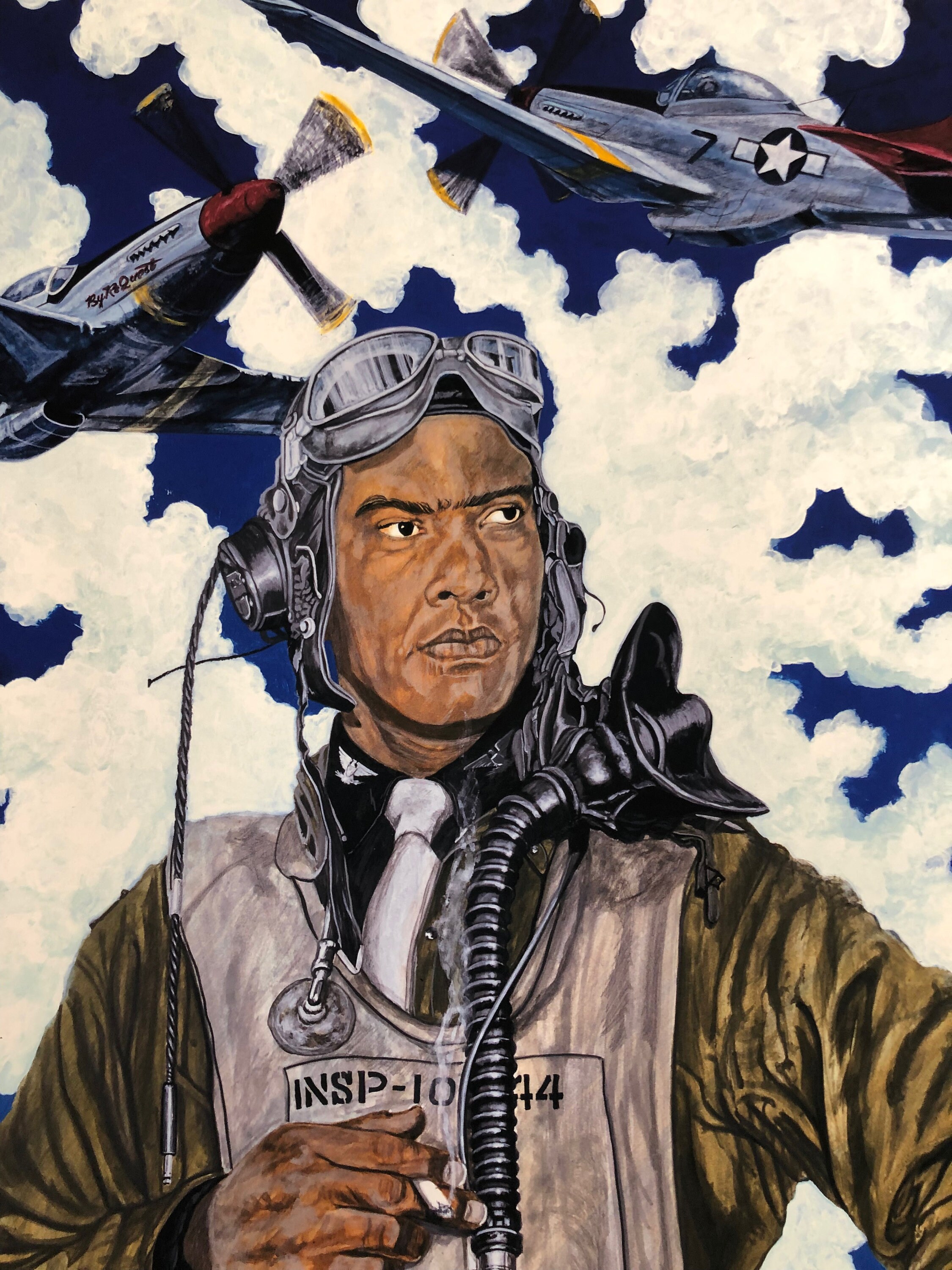 Col. Benjamin O. Davis Jr, 18"x24" Fine Art Giclee Print, Tuskegee ...