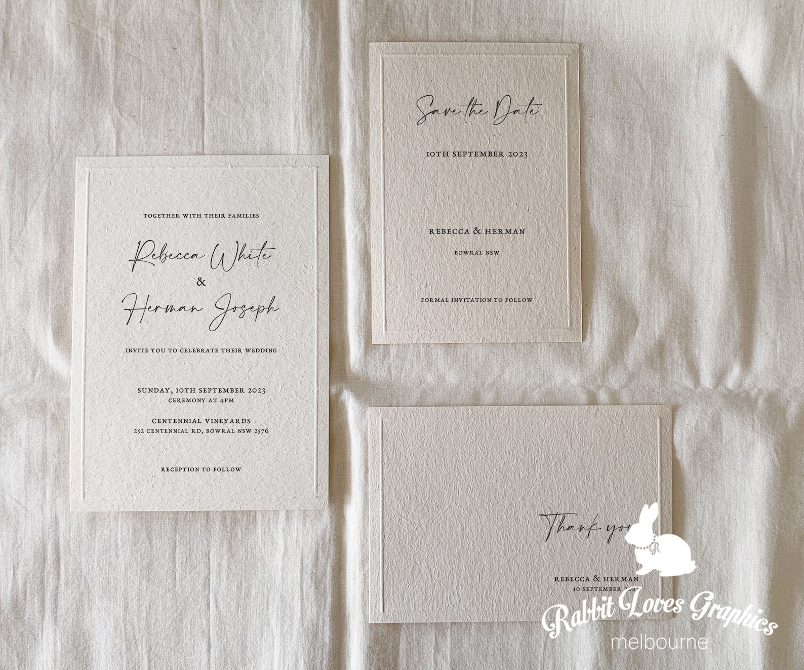 Personalised Card | Invitation #M60014 With Embossed Border - Etsy