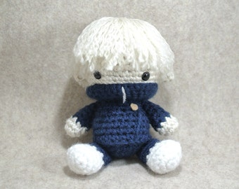 Gojo Satoru JJK Inspired Crochet Pattern Amigurumi Jujutsu Kaisen - Etsy