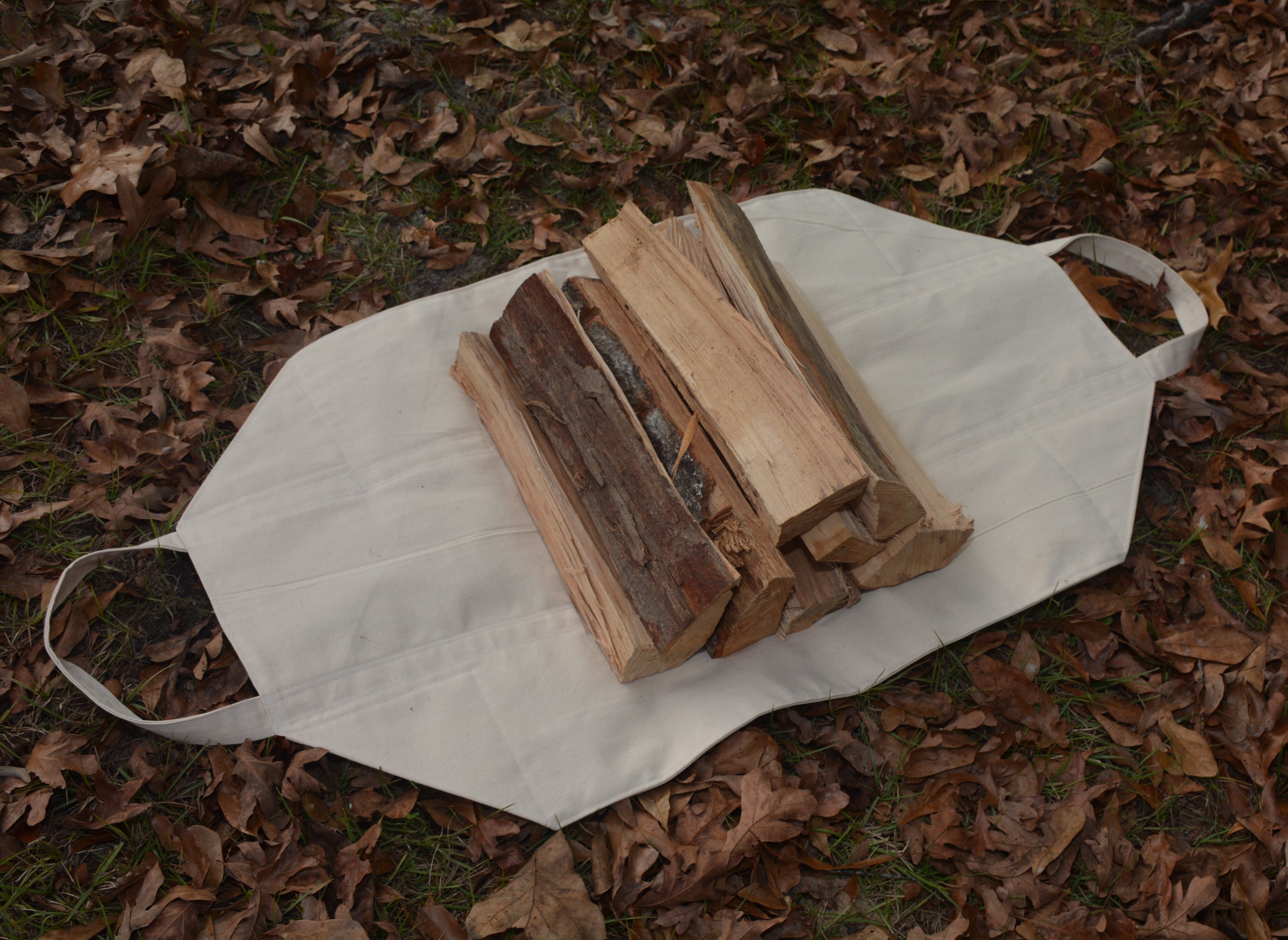 Canvas Firewood Carrier, Wood Carrier, Log Sling, Canvas Log Carrier ...