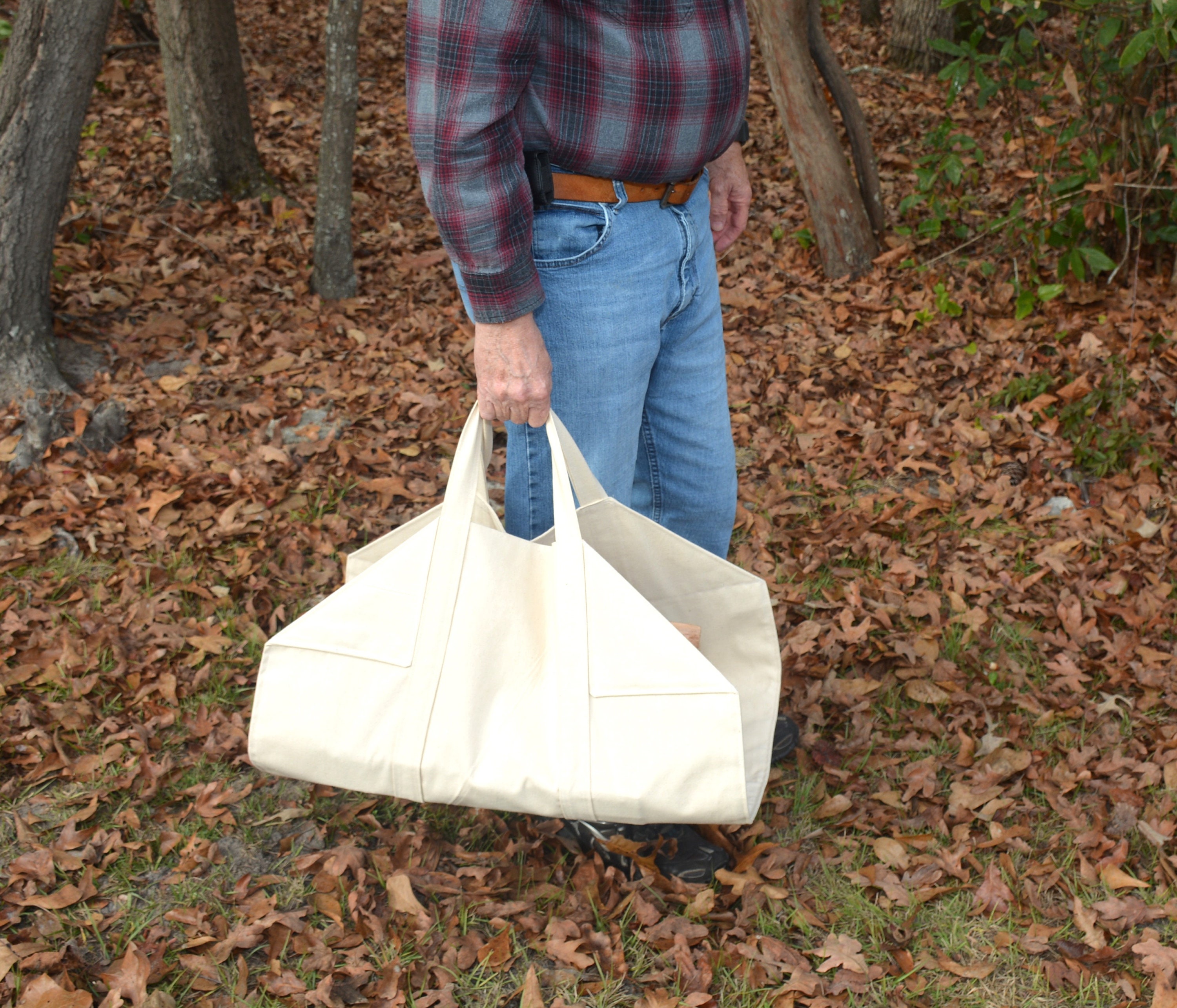 Canvas Firewood Carrier, Wood Carrier, Log Sling, Canvas Log Carrier ...