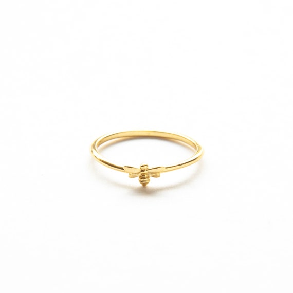 Bee ring Gold Bee Ring honey Bee Ring Bee Lover Ring Gold | Etsy