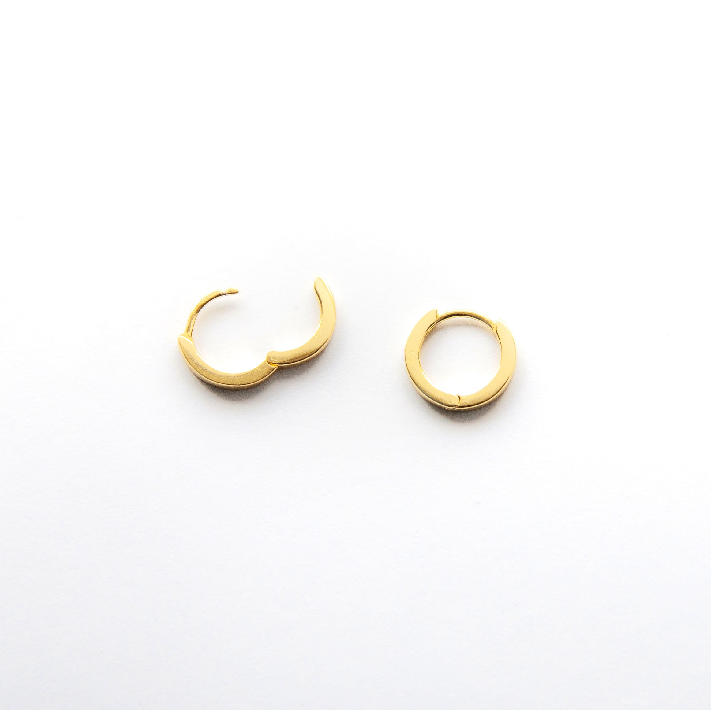 Small Gold Huggie Hoops Mini Huggy Hoops Little Huggies - Etsy UK
