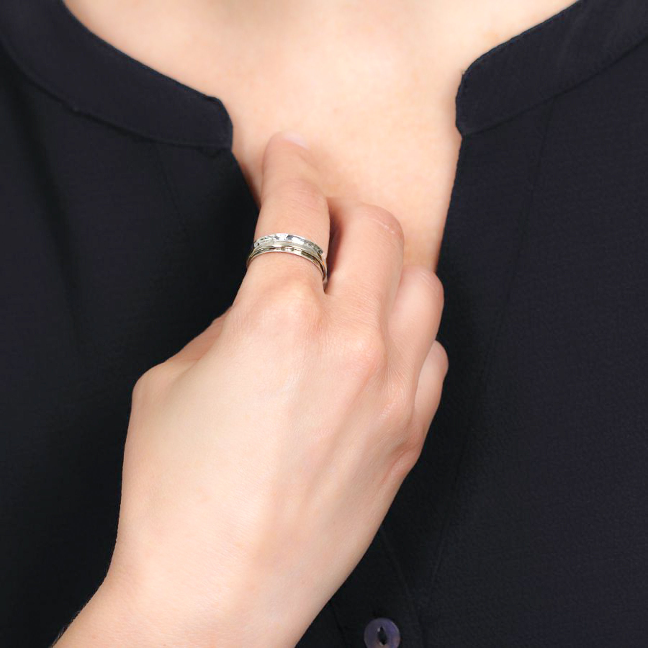 Silver Spinner Ring Infinity Ring All That Glitters Silver - Etsy UK