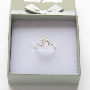 Buy Sterling Silver Om Ring, Silver Ohm Ring, Om Ring, Aum, Yoga Ring ...