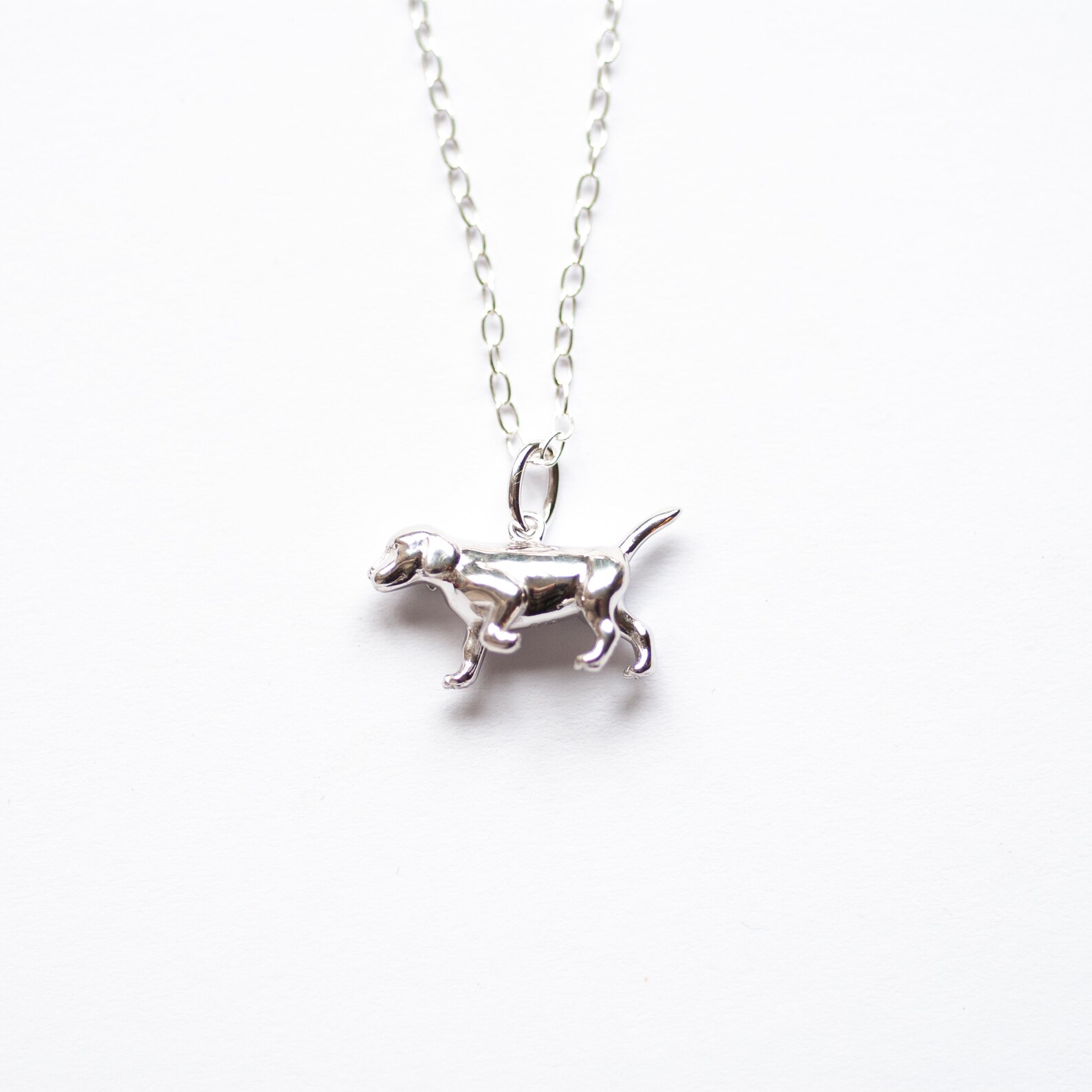 Labrador Dog Necklace Tiny Labrador Necklace Silver Dog - Etsy