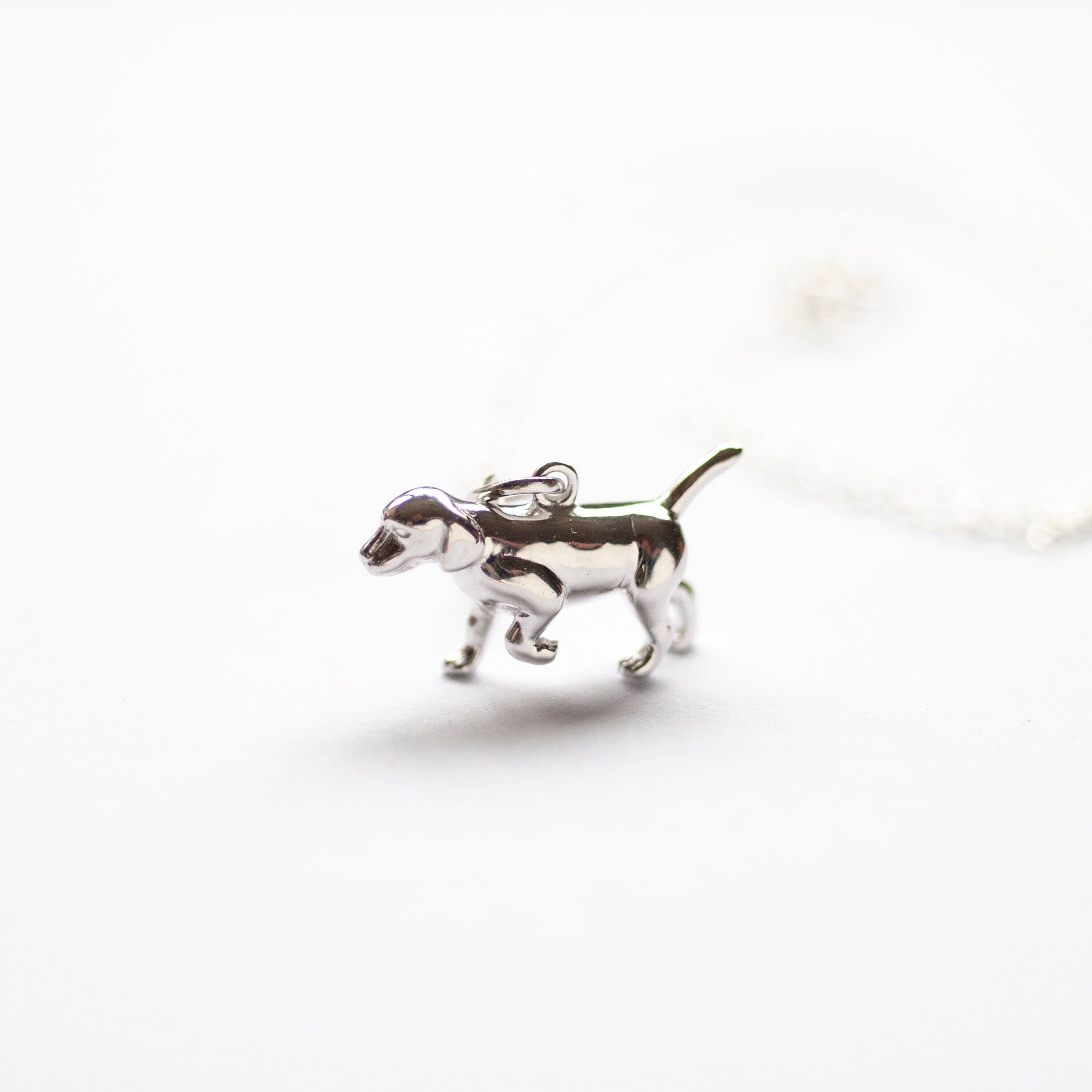 Labrador Dog Necklace Tiny Labrador Necklace Silver Dog - Etsy