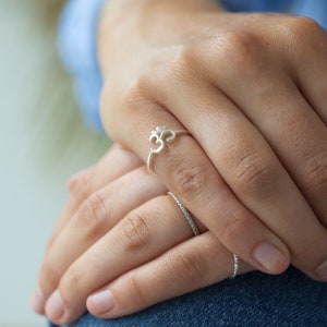 Buy Sterling Silver Om Ring, Silver Ohm Ring, Om Ring, Aum, Yoga Ring ...
