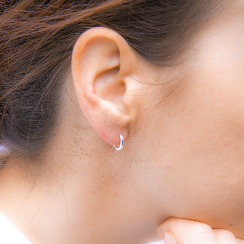 Silver Huggie Hoops Mini Silver Hoops Small Silver Hoops - Etsy UK