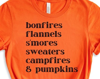 Bonfires and Flannels Svg - Etsy