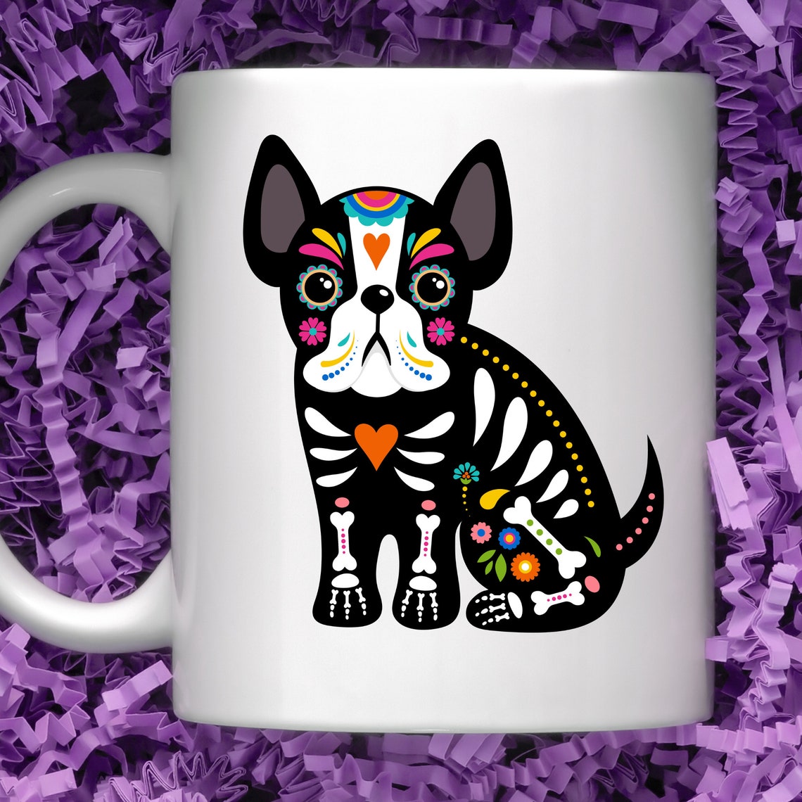 DIGITAL Day of the Dead Frenchie, PNG, SVG, Frenchie, Day of the Dead ...